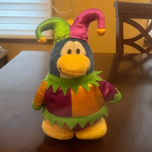 Disney | Toys | Disney Club Penguin Court Jester Plush Stuffed Animal ...